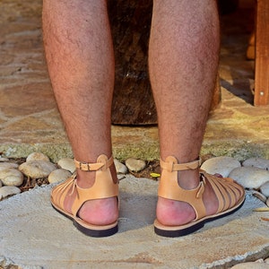 Handmade Greek Gladiator Sandals: Roman Leather Summer Shoes - Etsy