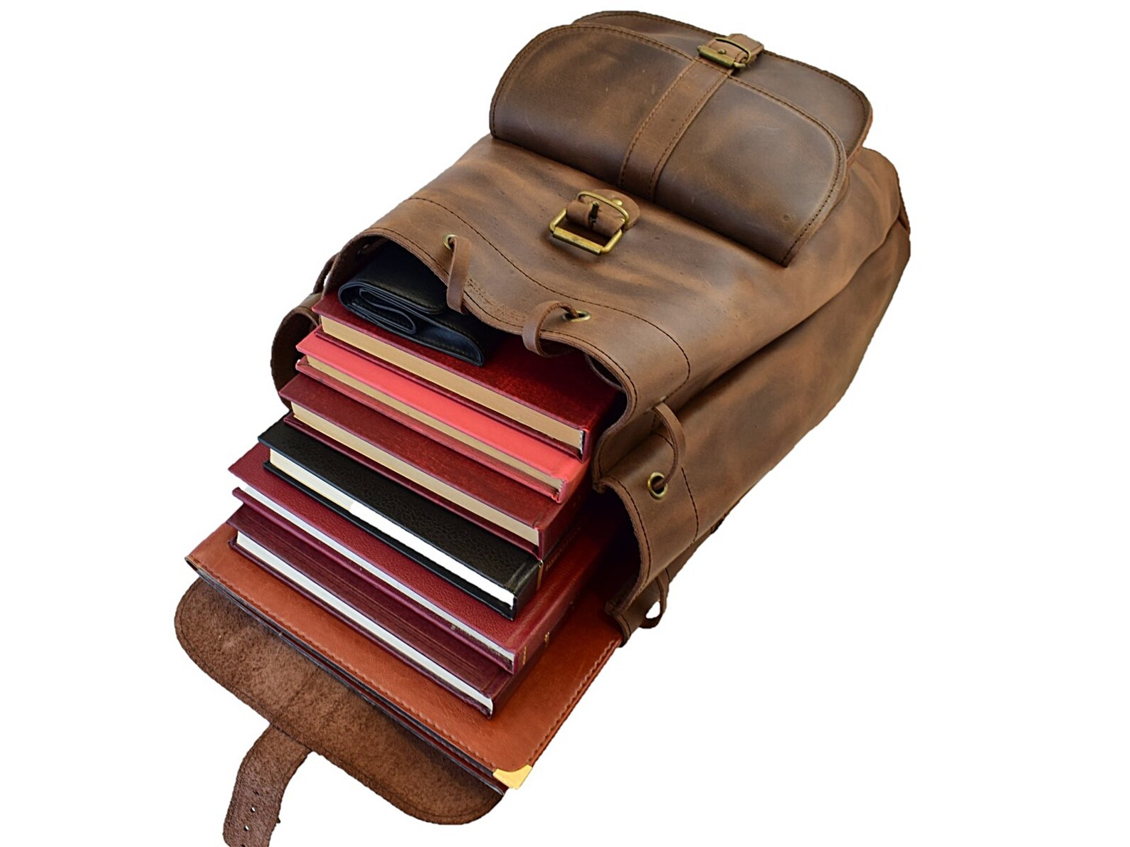 Full Grain Leather Backpack EXTRA LARGE Size Leather - Etsy