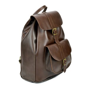 Handmade Leather Backpack for Men or Women, Extra Large Size Rucksack ...