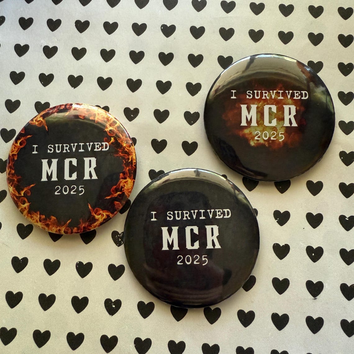 MCR My Chemical Romance Pyro Tour Inspired — 2.25” Buttons — Choose One ...