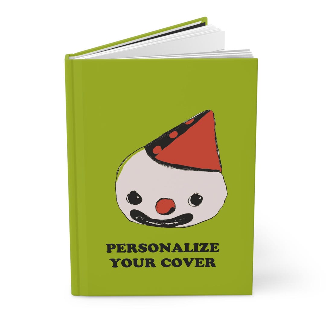 Customizable Clown Journal Creepy Cute Hand-drawn Retro Aesthetic ...