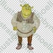 Shrek Character Cutouts, Watercolor Cutout Decor, Shrek Party ...