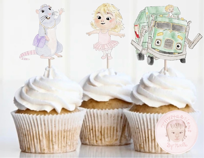 Trash Truck Cupcake Toppers - Etsy
