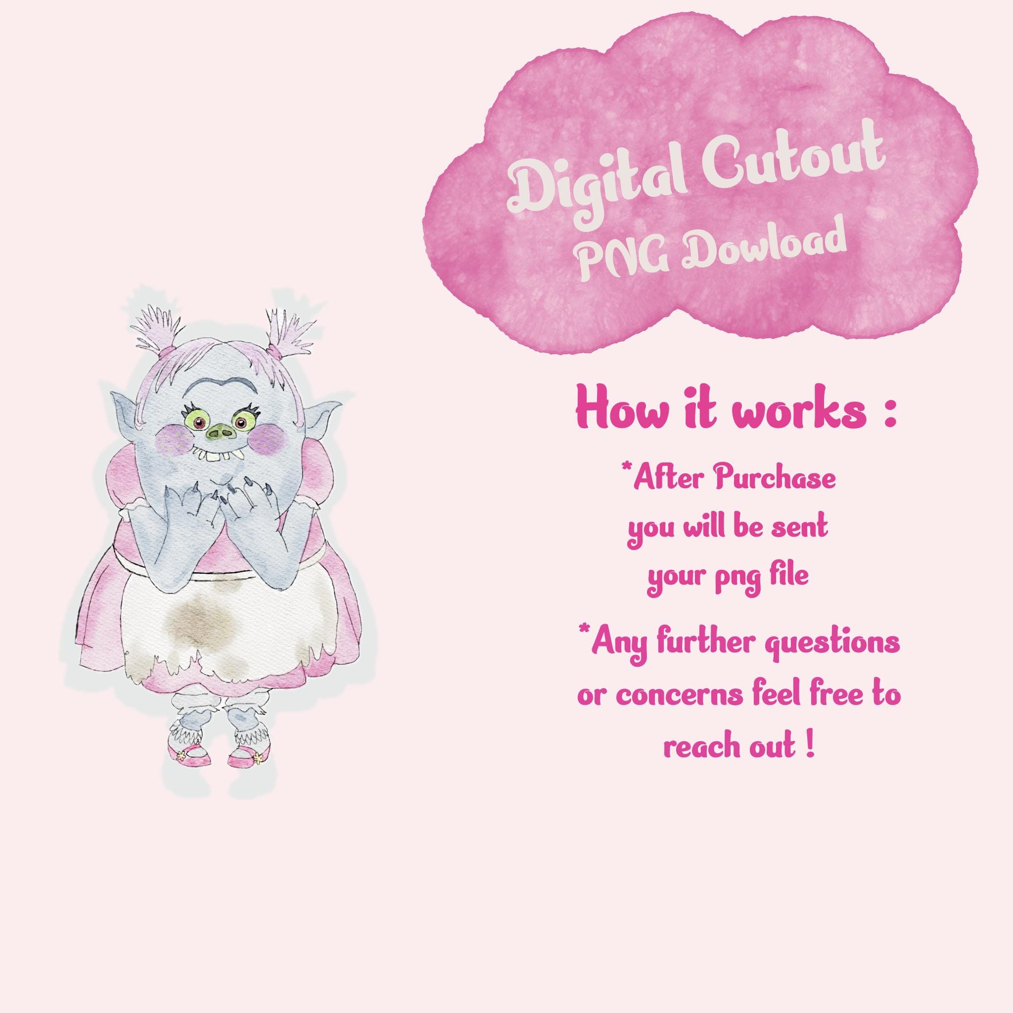 Bridget Cutout, Bridget Cutout Decor, Trolls Party Decoration Theme ...