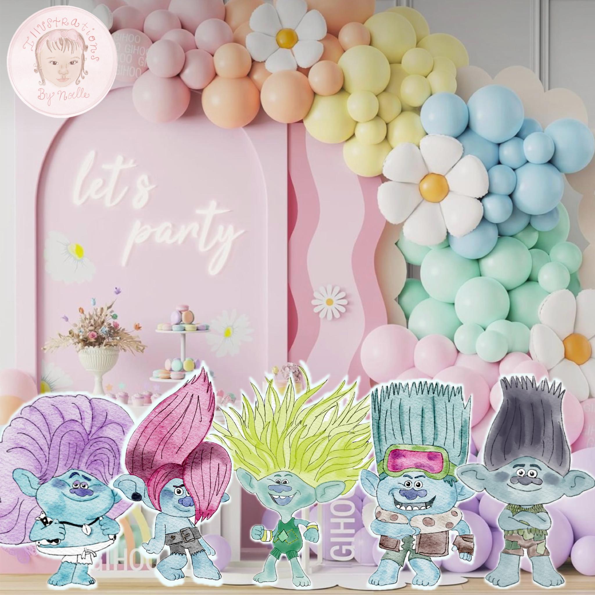 Brozone Cutout, Brozone Cutout Decor, Trolls Party Decoration Theme ...