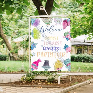 Trolls Welcome Sign - Etsy