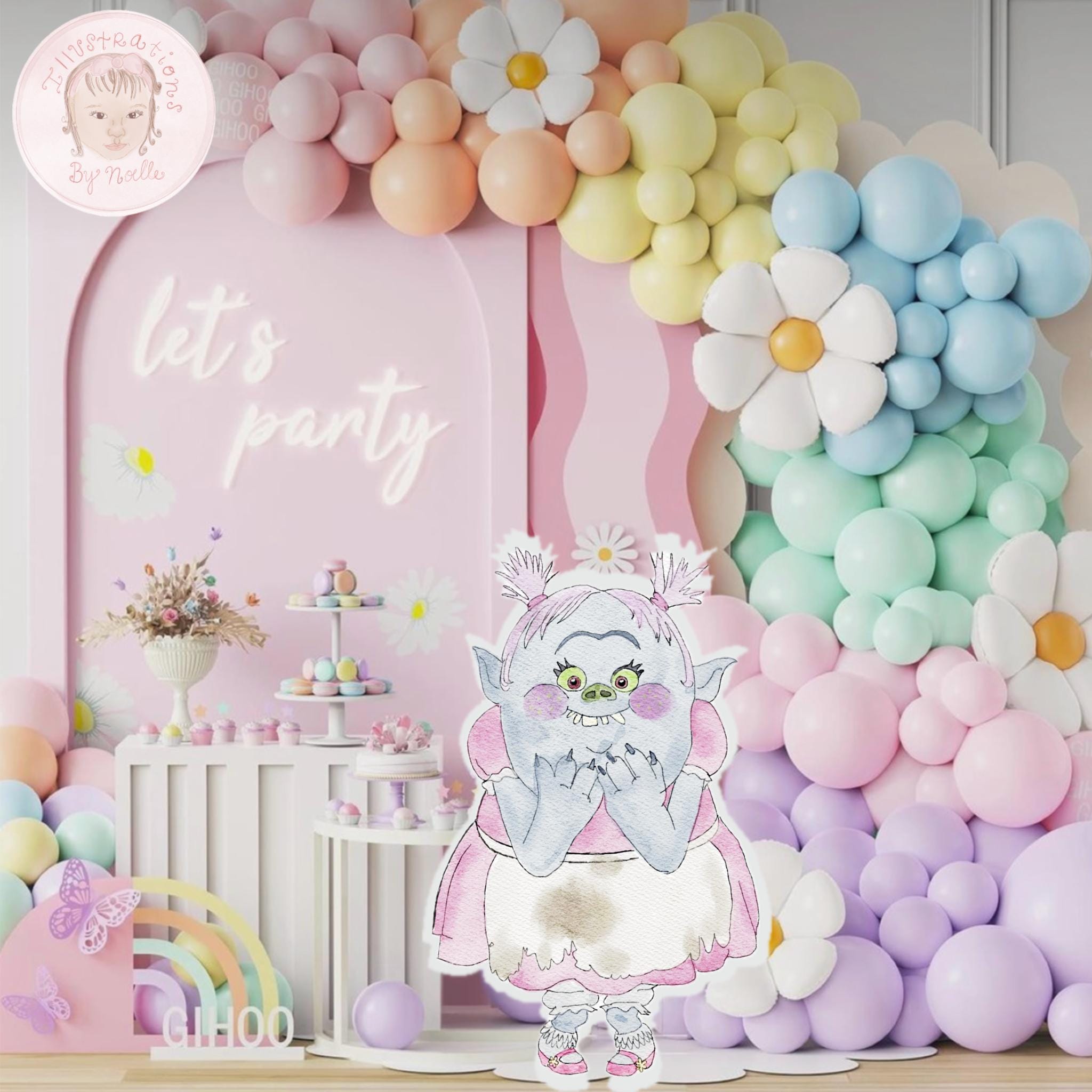 Bridget Cutout, Bridget Cutout Decor, Trolls Party Decoration Theme ...