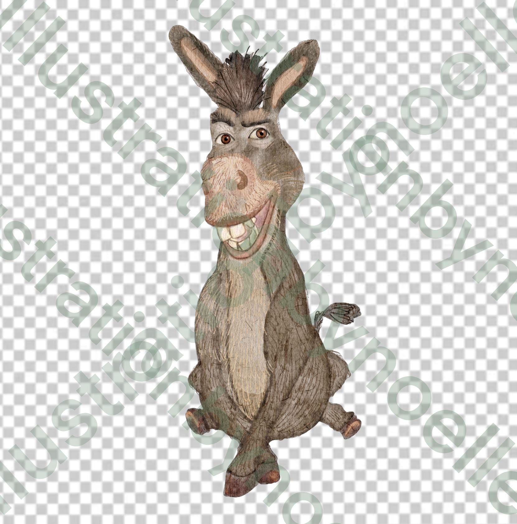 Shrek Character Cutouts, Watercolor Cutout Decor, Shrek Party ...