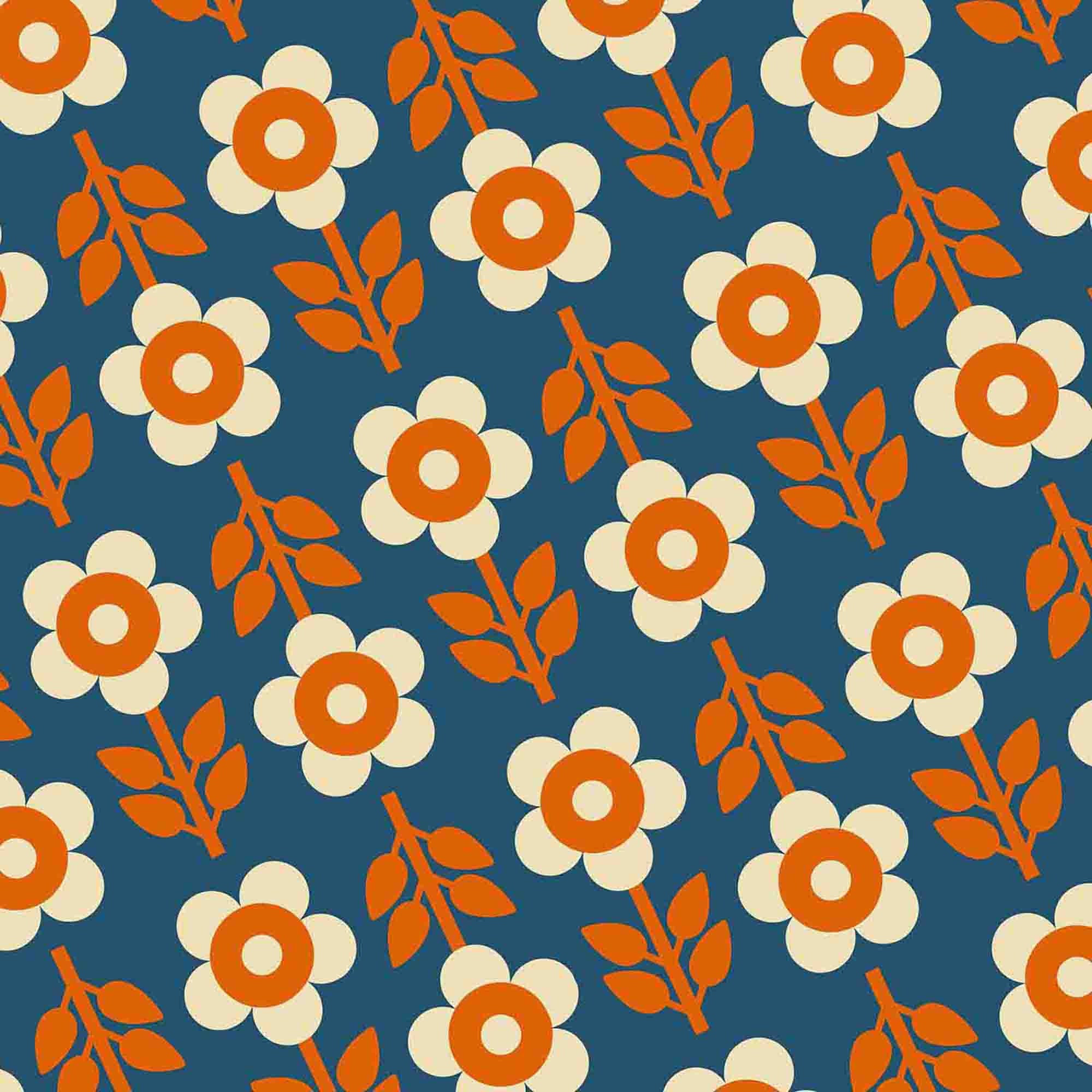 Bicycle Wrap Floral Pattern Blue - Bonnie & Buttermilk Bini Frame ...