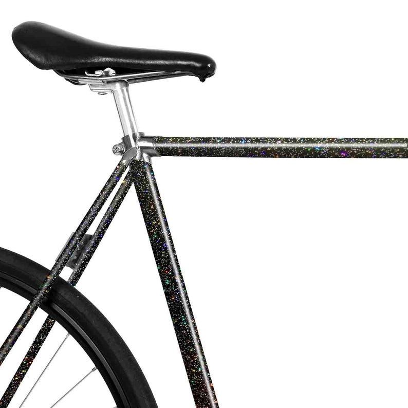 Galaxy Glitter Bicycle Film – Black Frame Protection Film - Etsy