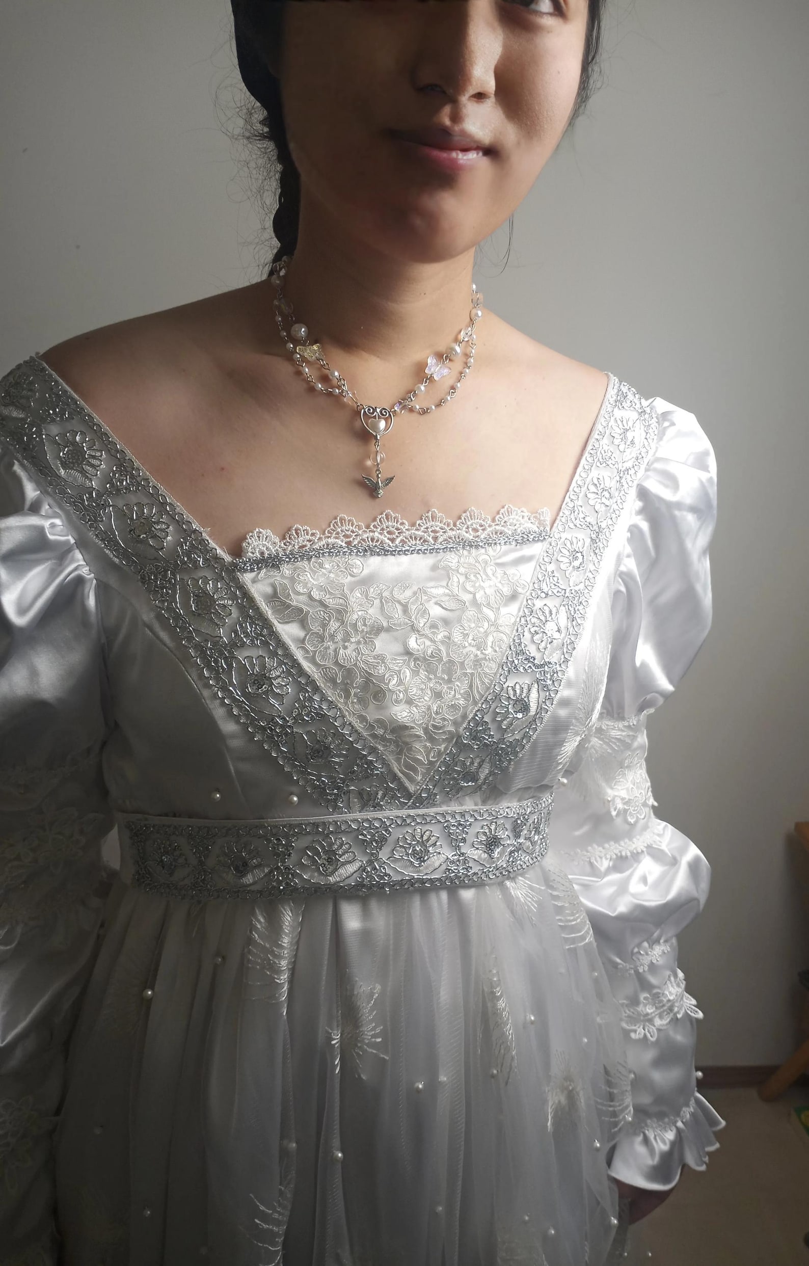 Italian Renaissance Ball Masquerade Gown - Evening White Dress Costume ...