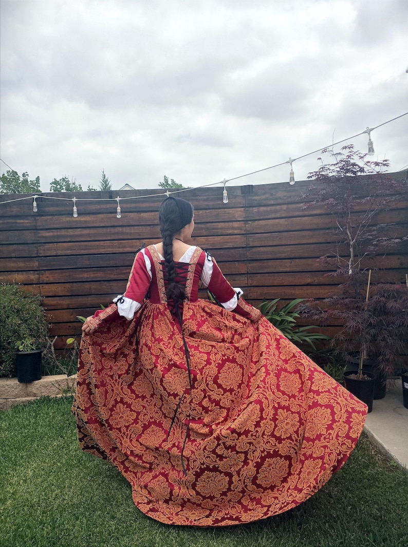Juliet Italian Renaissance Red Formal Gown - Dress Costume Borgias ...
