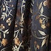 Italian Renaissance Cioppa Gown Dress Costume - Overdress Black Flower ...