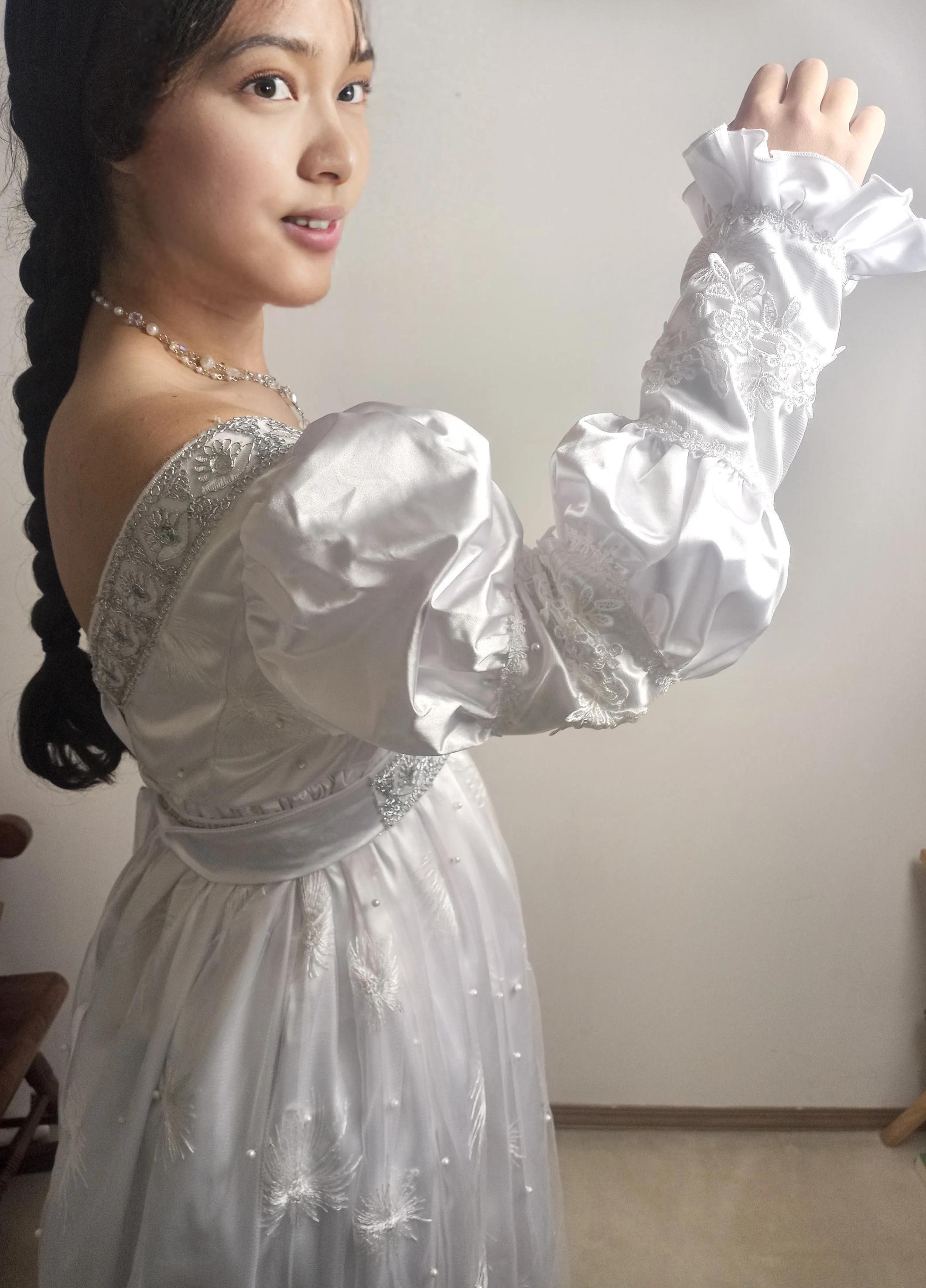 Italian Renaissance Ball Masquerade Gown - Evening White Dress Costume ...