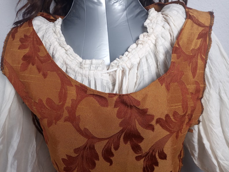 Medieval Side-lacing 14th Century Women's Surcoat Over Dress Coat ...