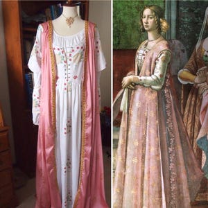 Renaissance Gamurra & Giornea Italian Dress - Replica of Domenico ...