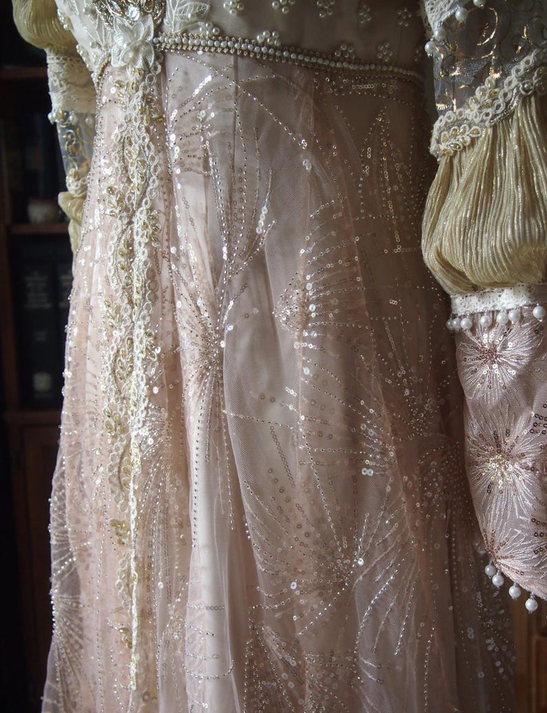 Renaissance Wedding Dress - Hand Beaded Fairy Italian Princess Ball ...
