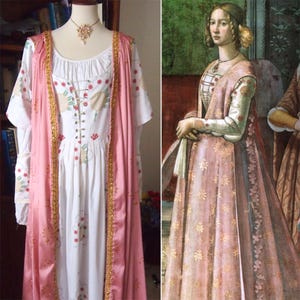 Renaissance Gamurra & Giornea Italian Dress - Replica of Domenico ...
