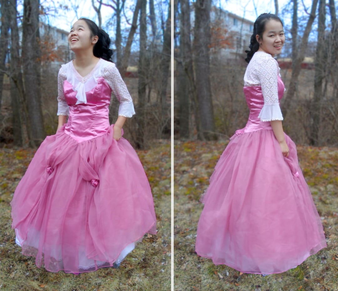 Sleeping Beauty Adult Costume Dress Gown Pink Renaissance Victorian ...