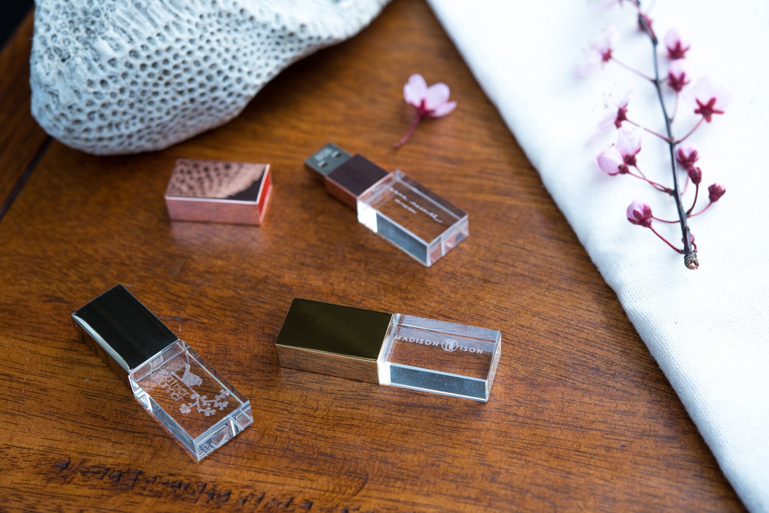 5 Crystal USB Flash Drives 3.0 Free Engraving - Etsy