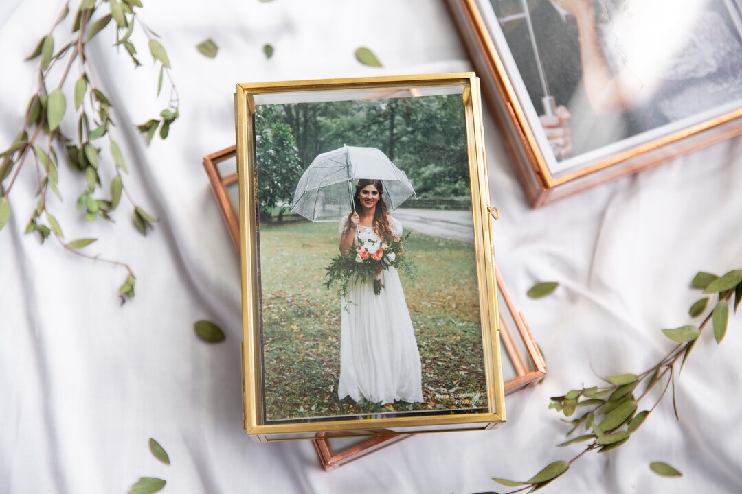 Engraved Glass Photo Box - Etsy