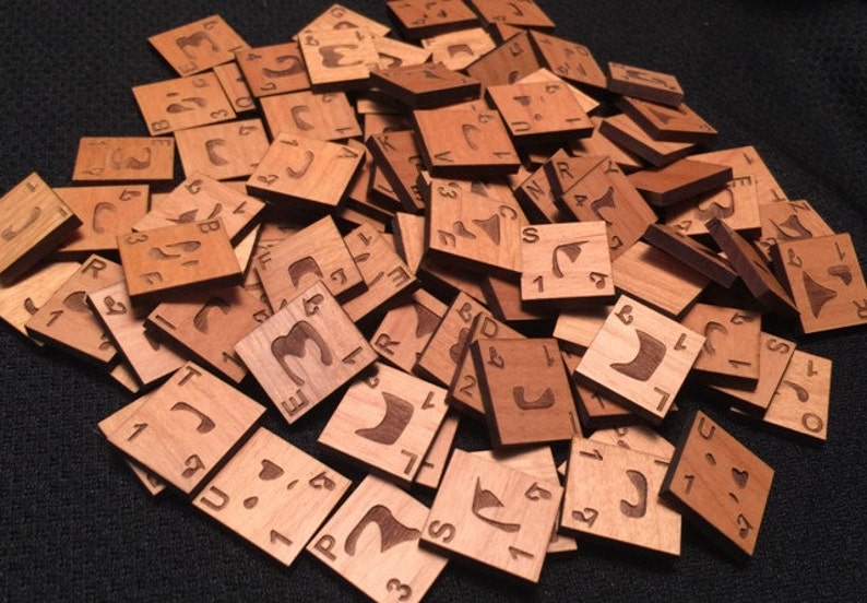Alder Wood Star Trek Romulan Scrabble Tiles - Etsy