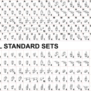 Alder Wood ASL Sign Language Scrabble Tiles - Etsy