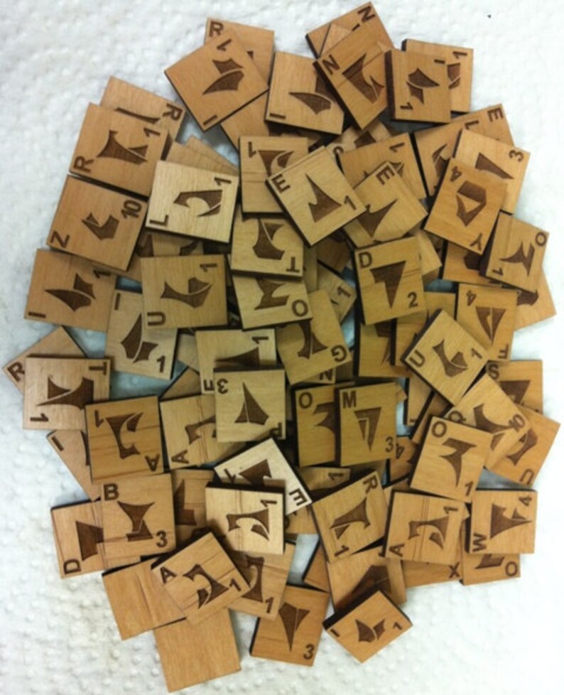 Alder Wood Star Trek Klingon ship Hull Scrabble Tiles - Etsy