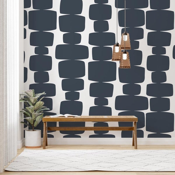 Mid Century Modern Removeable Wallpaper - Etsy