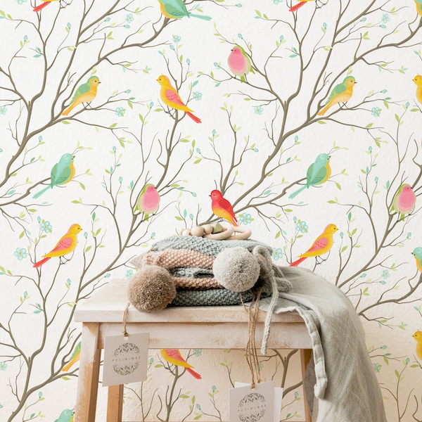 Bird Wallpaper - Etsy