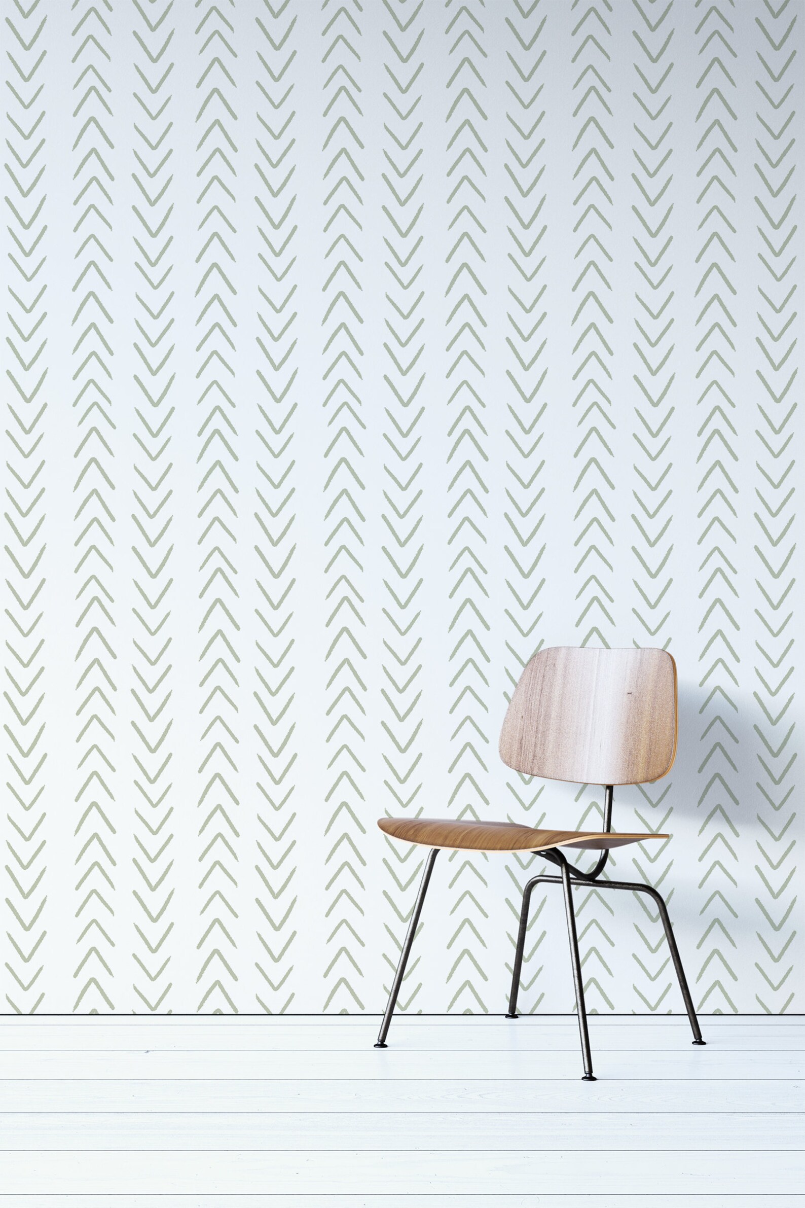 Peel and Stick Wallpaper With Chevron Pattern Removable - Etsy