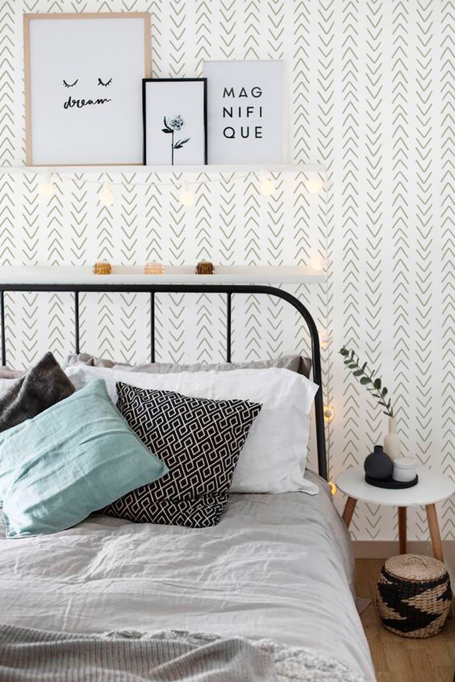Peel and Stick Wallpaper With Chevron Pattern Removable - Etsy