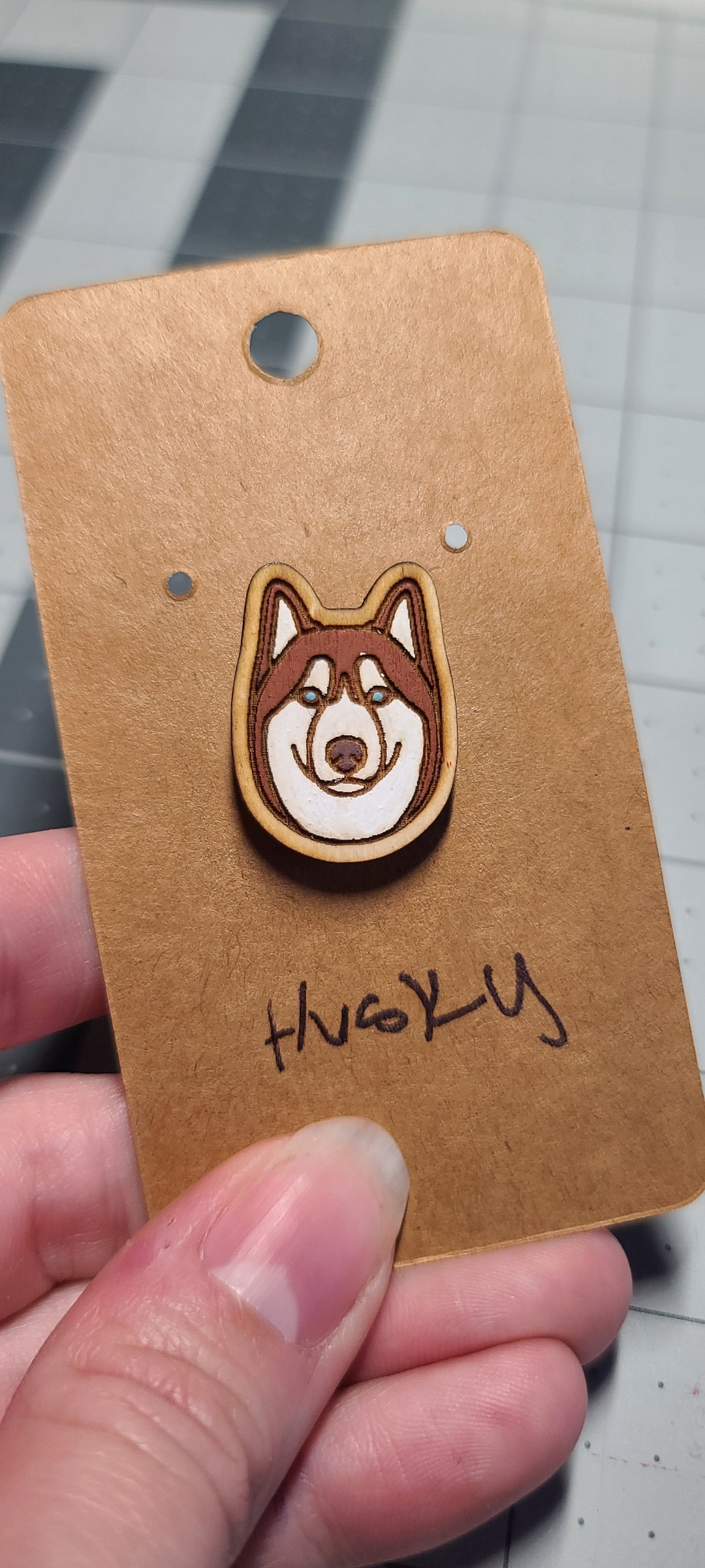 Red Husky Pin-siberian Husky Pin-dog Head Pin-dog Breed Pin-husky Dog ...