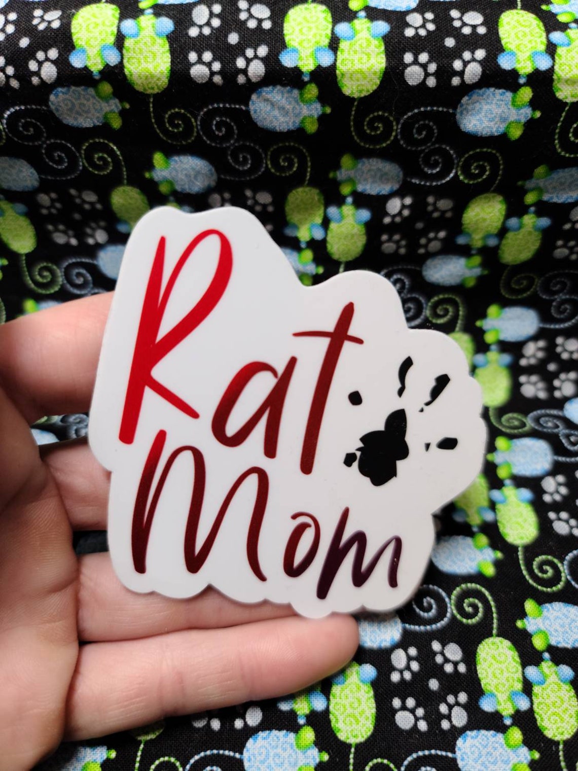 Rat Mom Sticker-rat Mom-rat Sticker-rattie Mom-sticker-small - Etsy