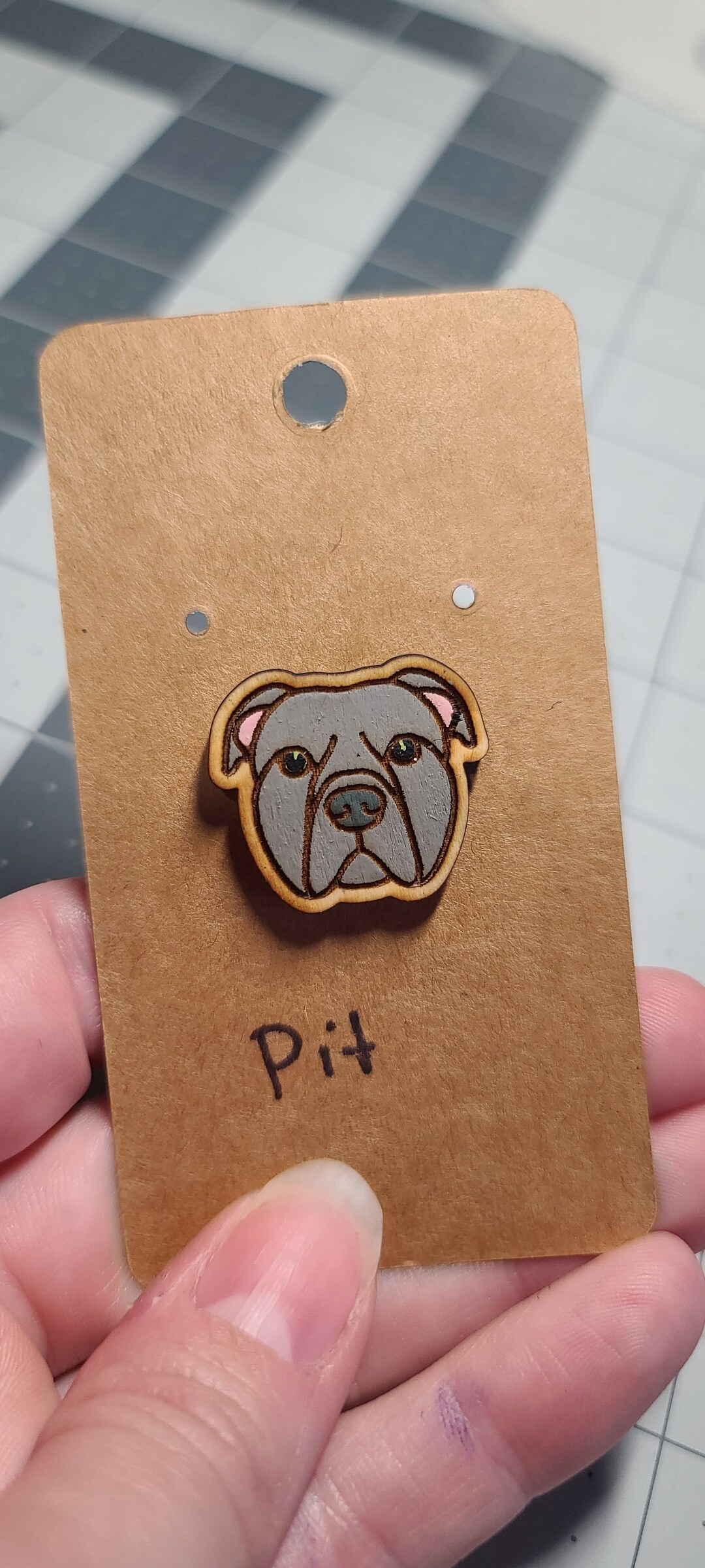 Blue Nosed Pitbull Pin-pitbull Dog Head Pin-dog Breed Pin-pitbull Dog ...