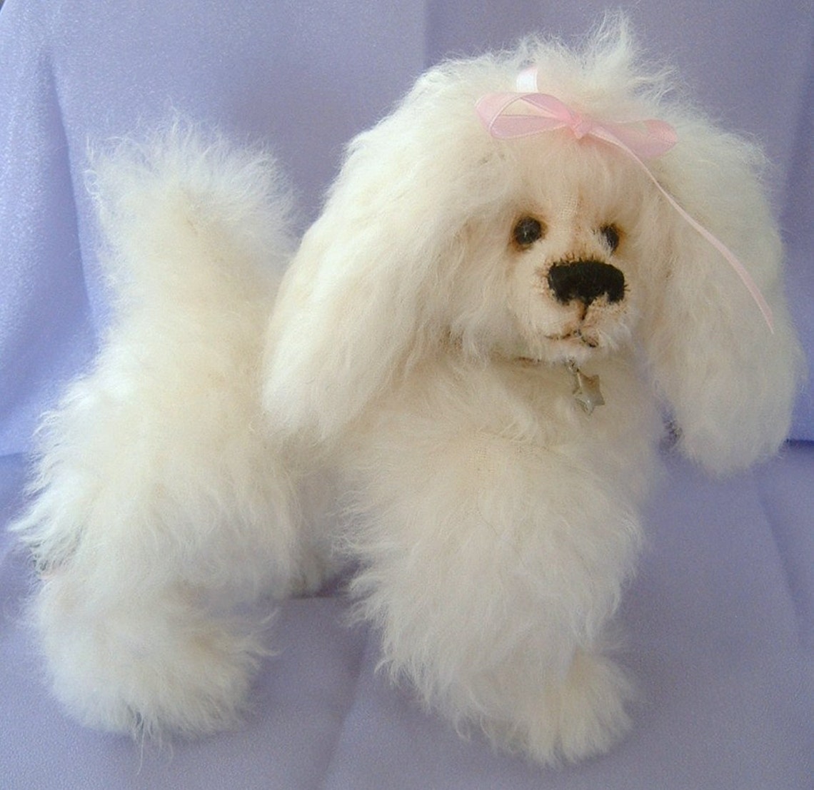 Tootsie, Poodle Dog Softie Pattern Bearflair Alaine Ferreira, Mohair ...