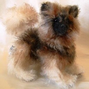 Kaisha Keeshond Dog Pattern Bearflair Alaine Ferreira, Mohair Bear ...