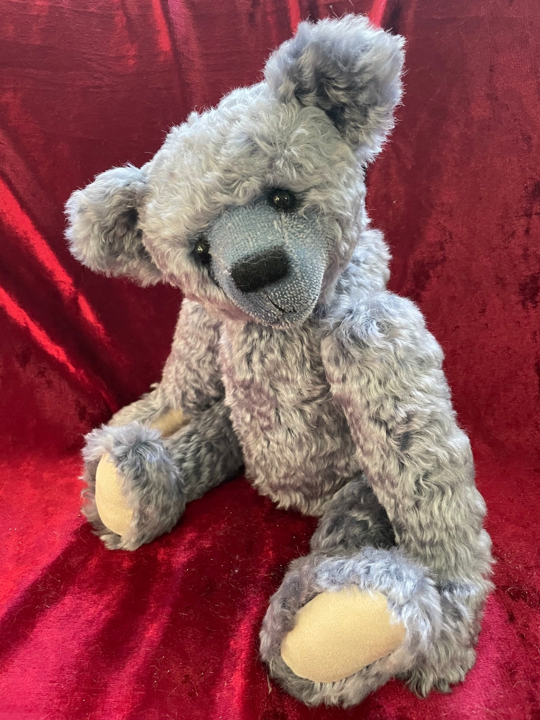 Azure Ooak Mohair Artist Bear Collectible Heirloom Alaine Ferreira ...