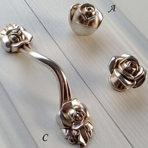 3.75 Rose Drawer Knob Pull Handle Dresser Pulls Handles | Etsy