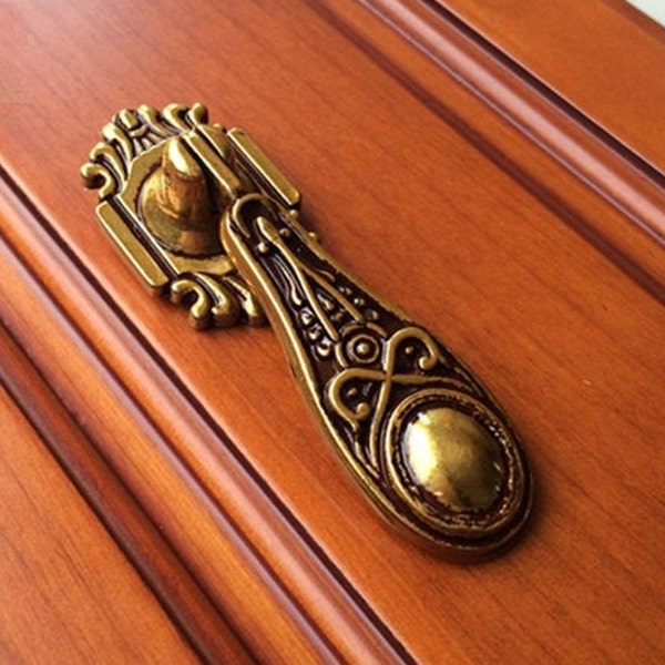 Antique Gold Cabinet Handles - Etsy