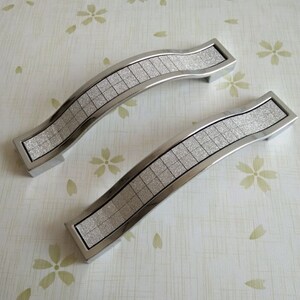 Dresser Knobs Drawer Knobs Pulls Crystal Particles Glass Knobs Kitchen ...