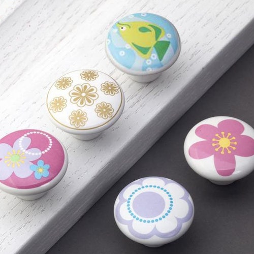 Children Drawer Knob Dresser Knobs Pulls Handles / White Cream | Etsy