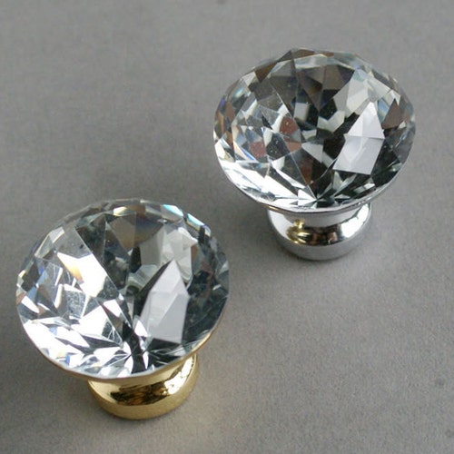 Crystal Knobs Dresser Knob Glass Knobs Drawer Knobs Pulls - Etsy