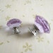 Purple Knob Knobs Glass Knobs Crystal Knob Dresser Knob Drawer Knobs ...