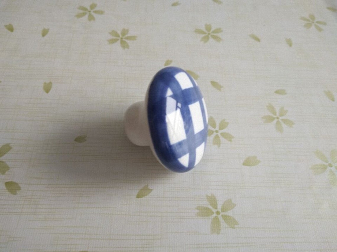 Gingham Knobs Dresser Knob Drawer Pull Handle Kitchen Cabinet - Etsy