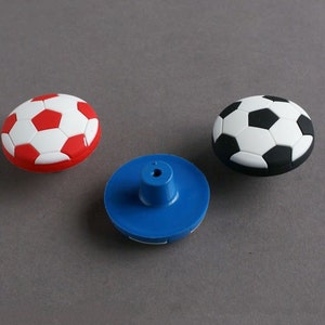 Kids Dresser Drawer Knobs Pulls Handles Football Soccer Knobs Black ...