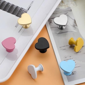 Heart-shaped Knobs Dresser Knobs Handles Drawer Pulls Handles Unique Knobs Cabinet Knobs Pull ...