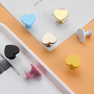 Heart-shaped Knobs Dresser Knobs Handles Drawer Pulls Handles Unique Knobs Cabinet Knobs Pull ...