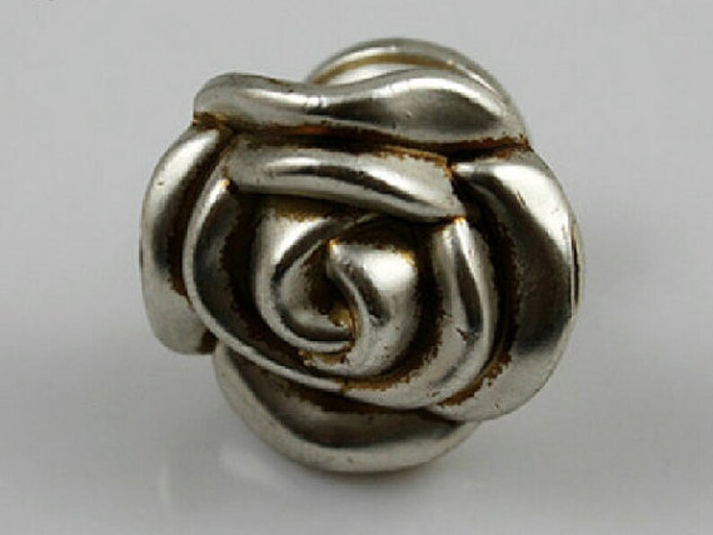 Knob Rose Knobs Flower Dresser Knobs Pulls Drawer Pulls - Etsy
