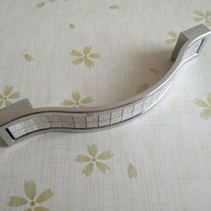 Dresser Knobs Drawer Knobs Pulls Crystal Particles Glass Knobs Kitchen ...